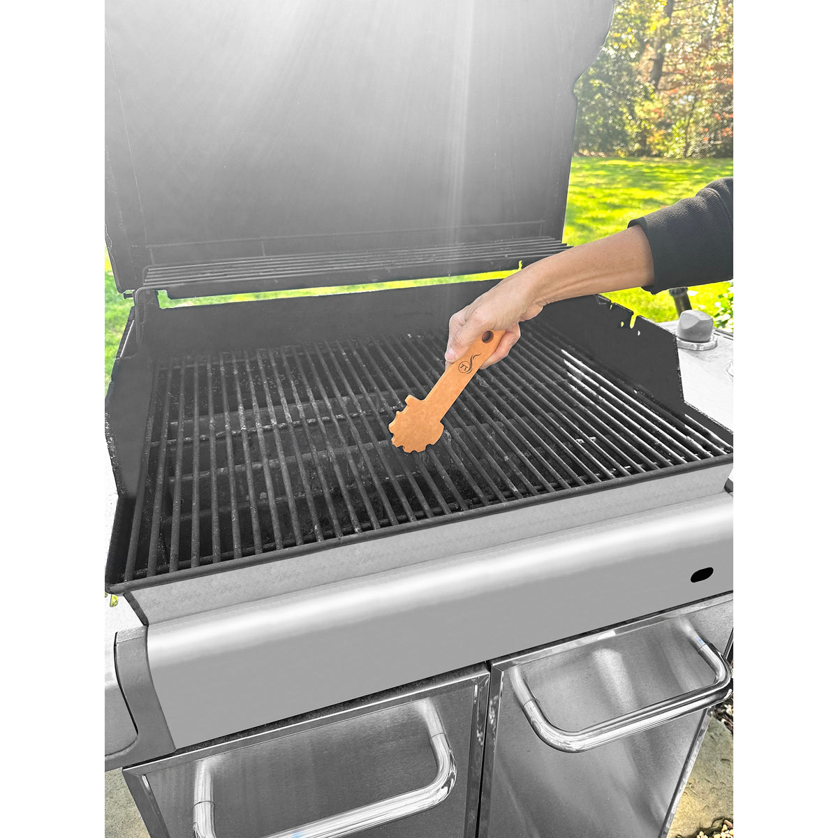 Outset Notched Grill Grate Cleaner Verde, 7" X 2.5" X 0.25" | Outset ...